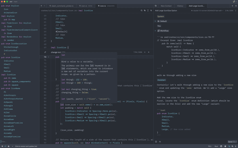 Zed AI - Code together with LLMs