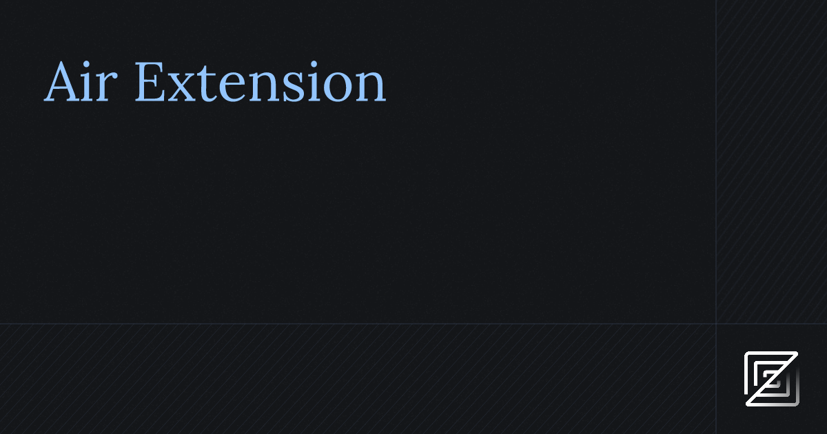 Air — Zed Extension