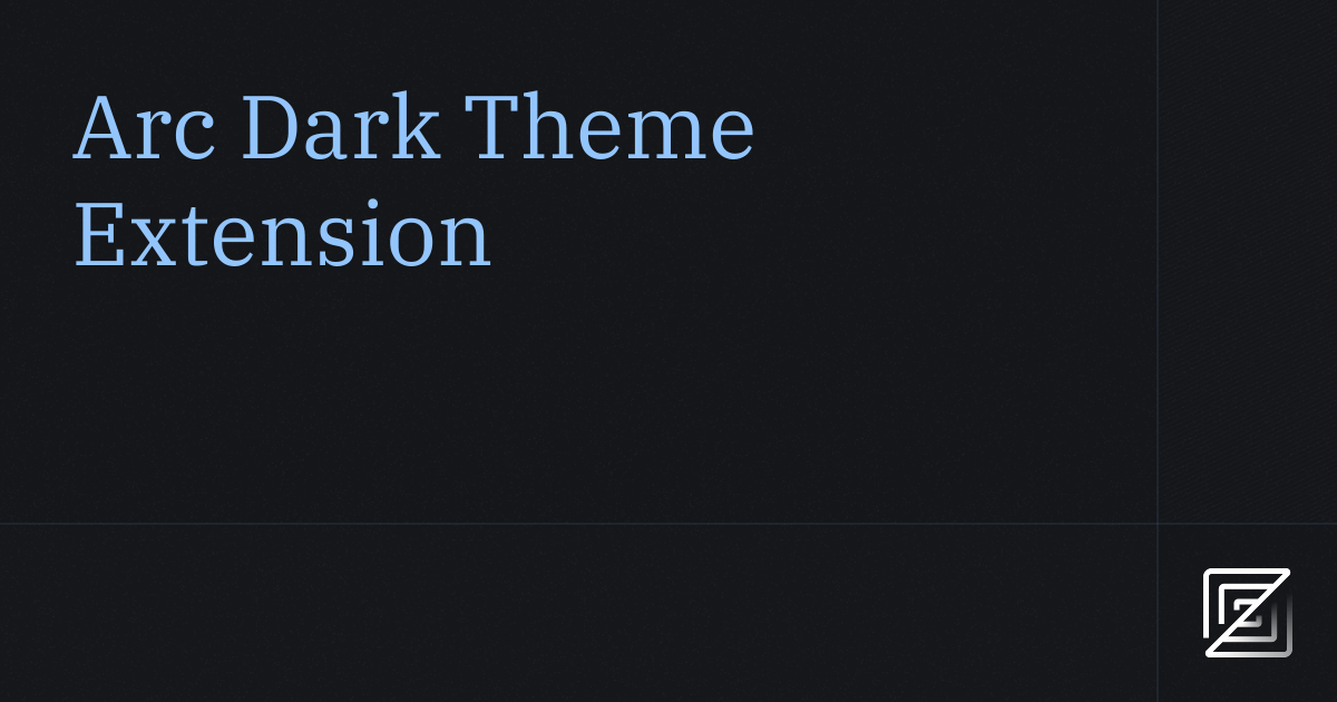 Arc Dark Theme — Zed Extension