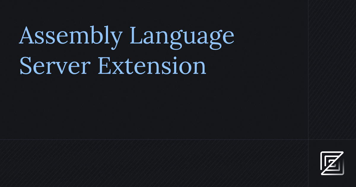 Assembly Language Server — Zed Extension