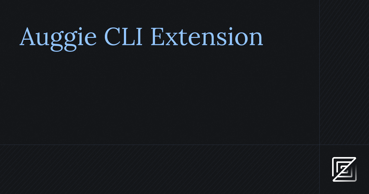 Auggie CLI — Zed Extension