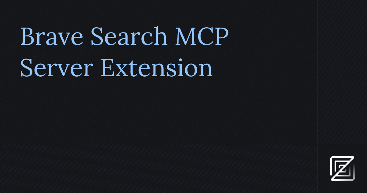 Brave Search MCP Server — Zed Extension