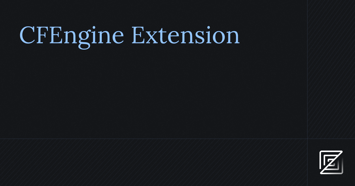 CFEngine — Zed Extension