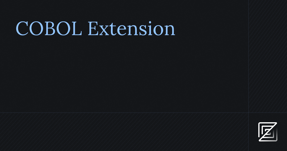 COBOL — Zed Extension
