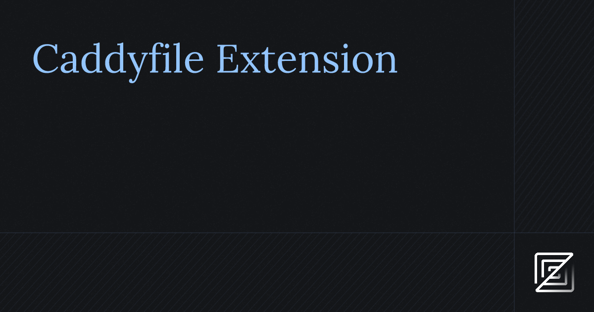 Caddyfile — Zed Extension