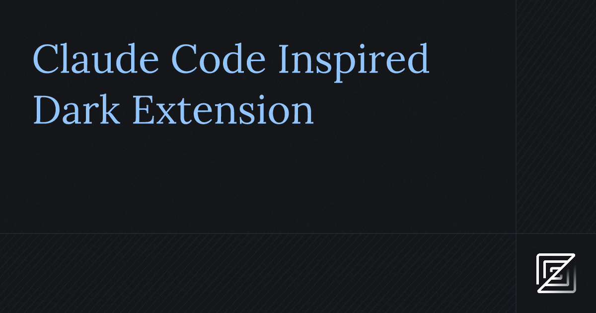 Claude Code Inspired Dark — Zed Extension