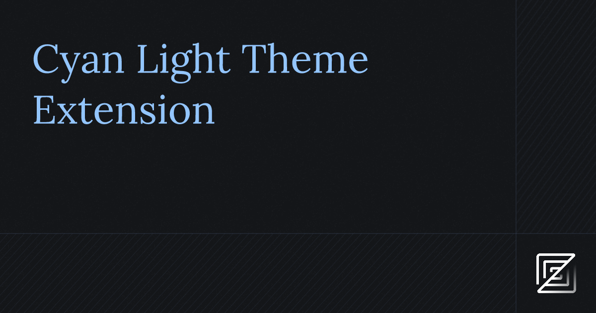 Cyan Light Theme — Zed Extension