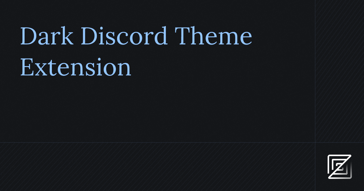 Dark Discord Theme — Zed Extension