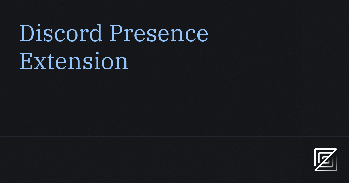 Discord Presence — Zed Extension