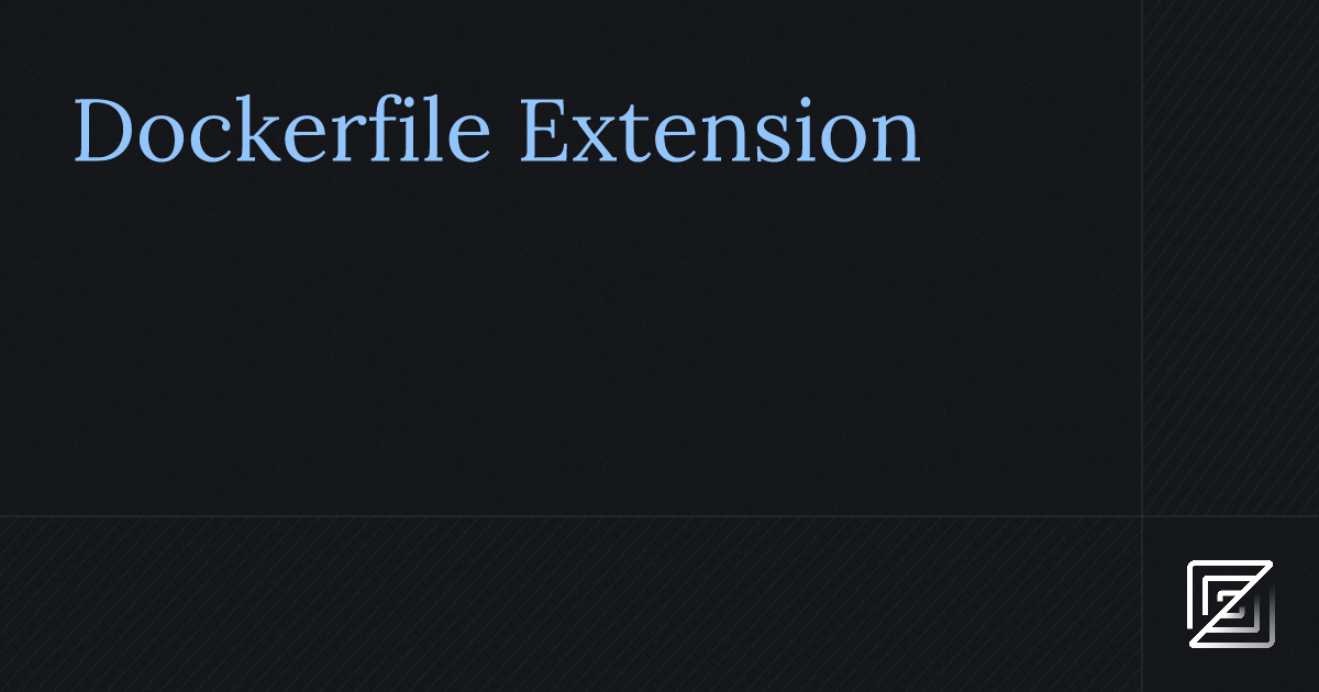 Dockerfile — Zed Extension