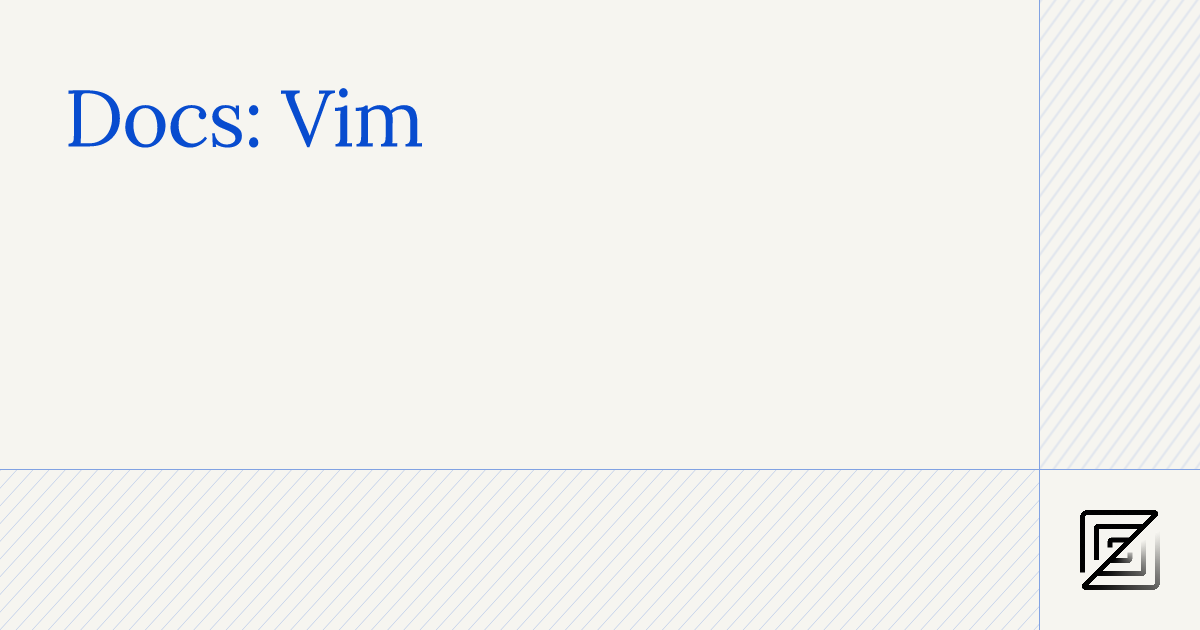 Docs Vim Zed Code At The Speed Of Thought