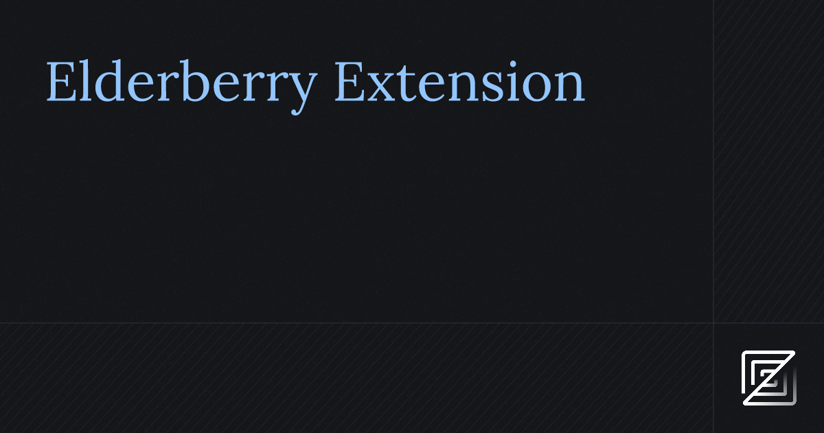 Elderberry — Zed Extension