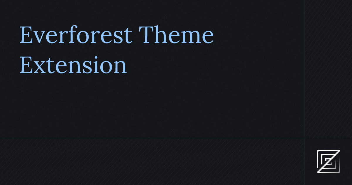 Everforest Theme — Zed Extension