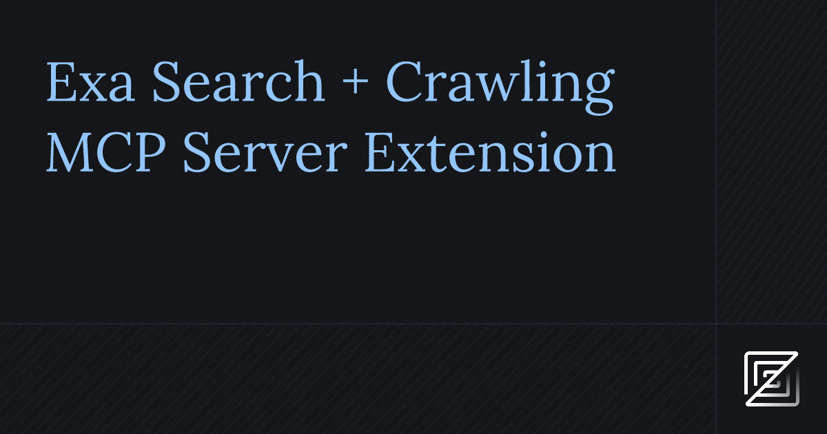 Exa Search + Crawling MCP Server — Zed Extension