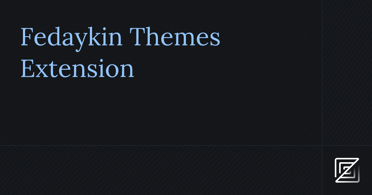 Fedaykin Themes — Zed Extension