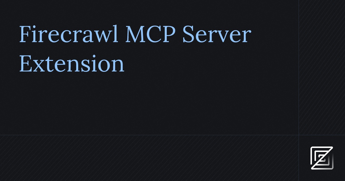 Firecrawl MCP Server — Zed Extension