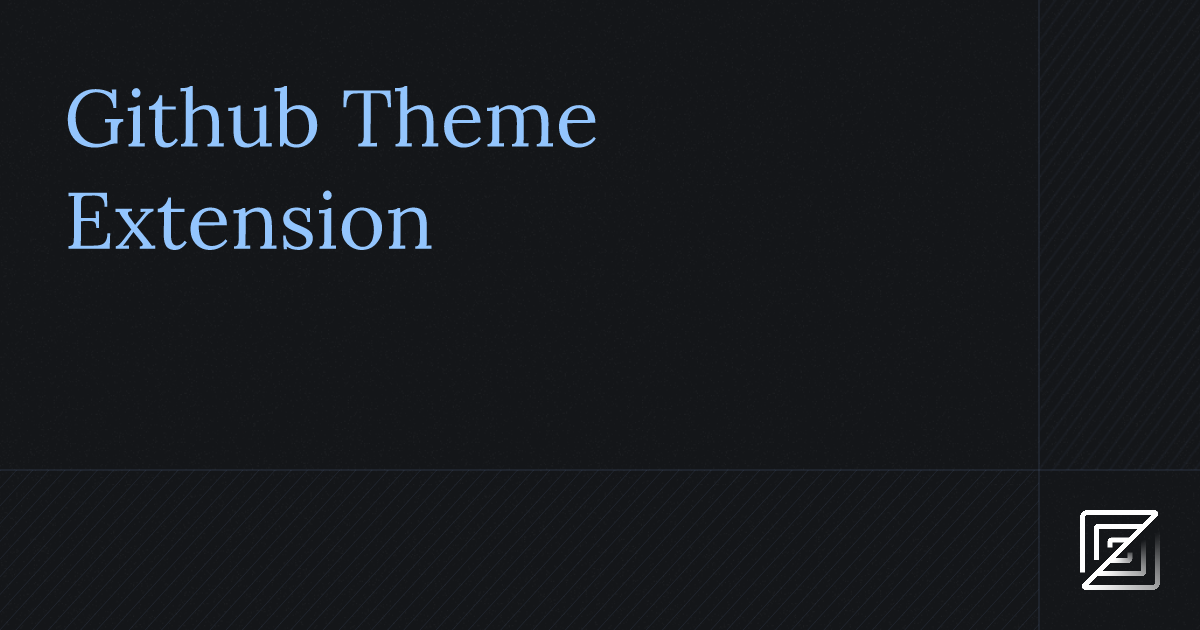 Github Theme — Zed Extension