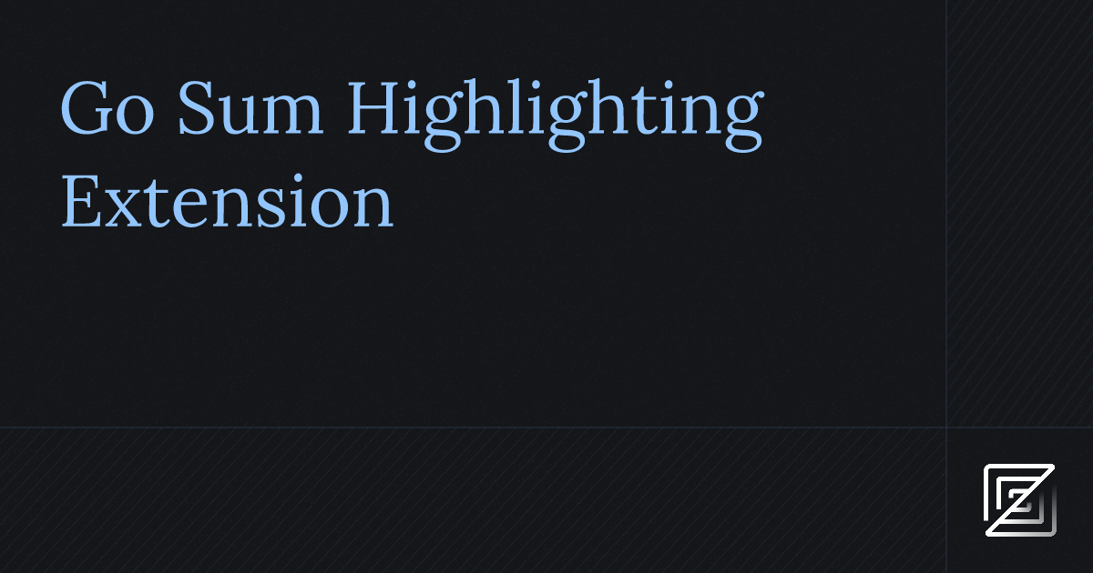 Go Sum Highlighting — Zed Extension