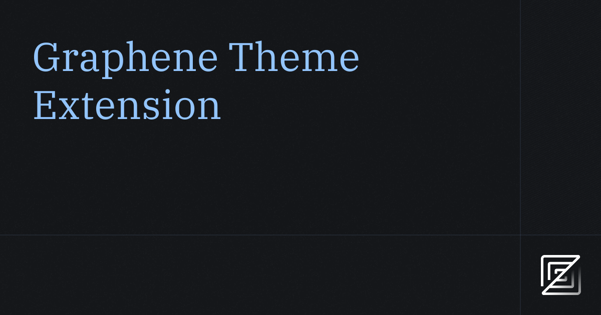 Graphene Theme — Zed Extension