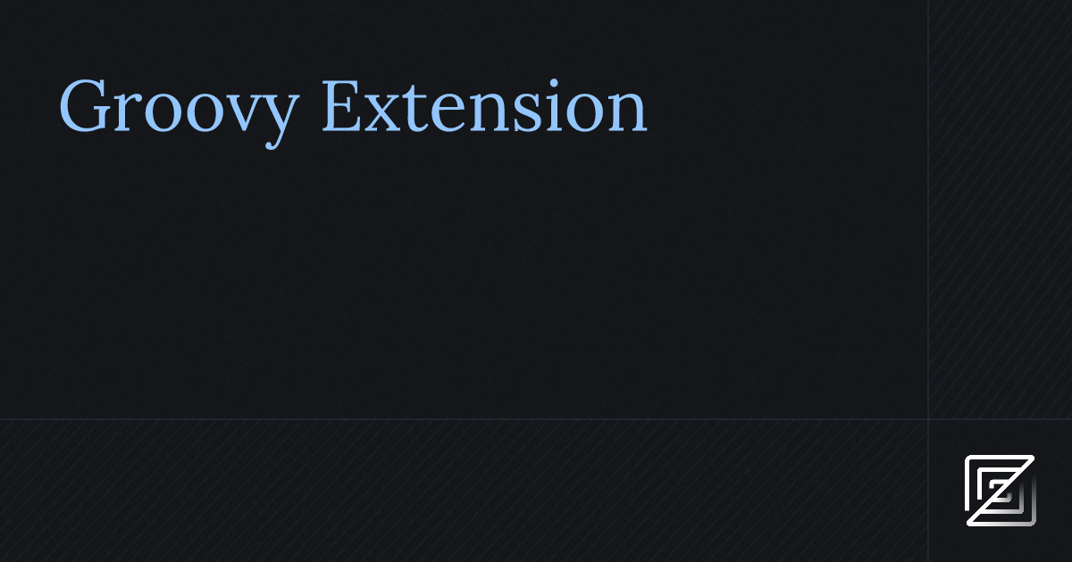 Groovy — Zed Extension
