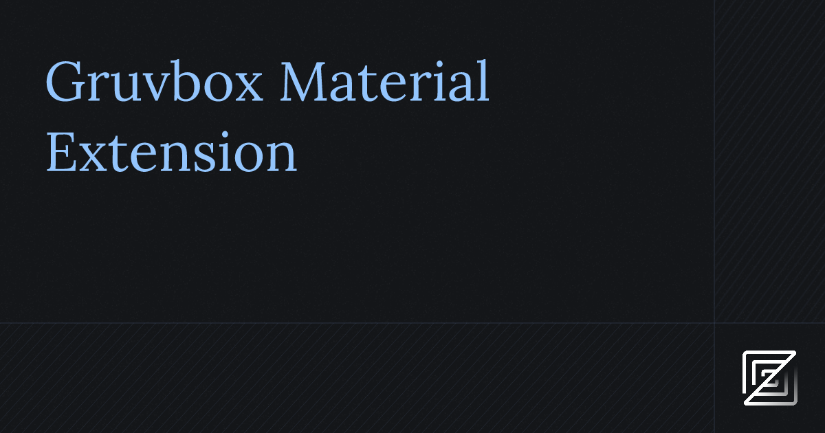 Gruvbox Material — Zed Extension