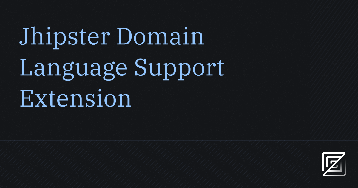 Jhipster Domain Language Support — Zed Extension