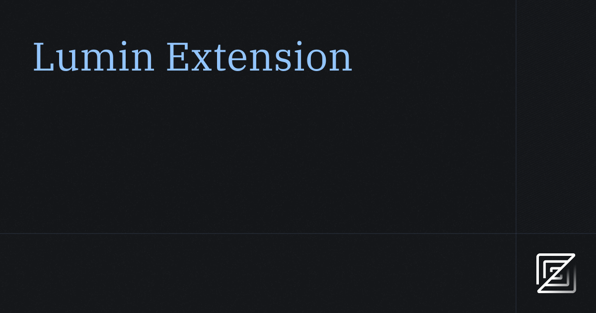 Lumin — Zed Extension