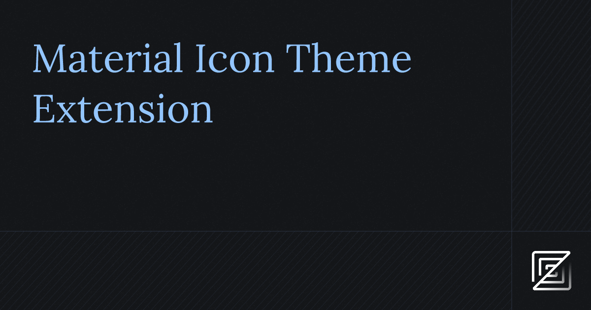 Material Icon Theme — Zed Extension