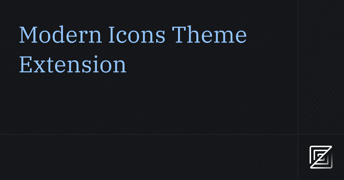 Modern Icons Theme — Zed Extension