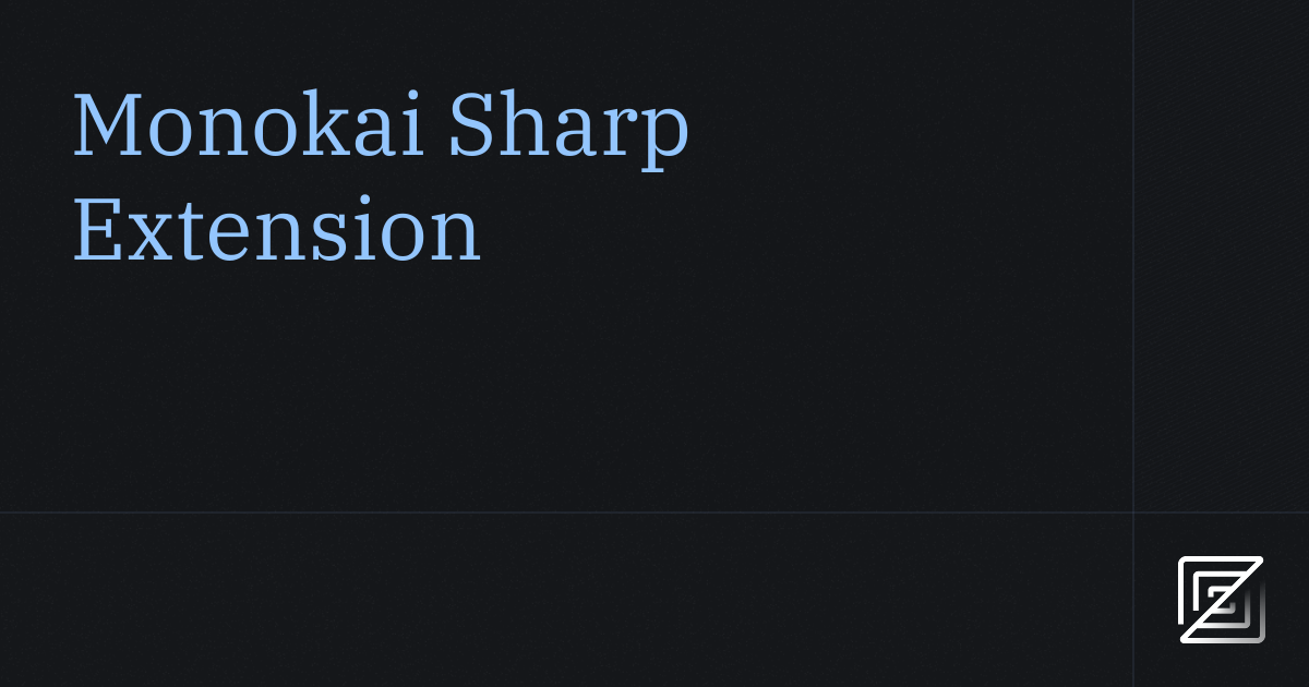 Monokai Sharp — Zed Extension