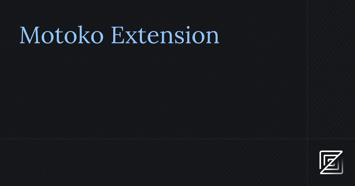 Motoko — Zed Extension
