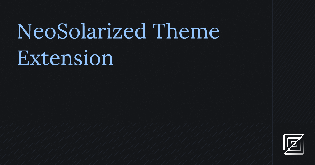 NeoSolarized Theme — Zed Extension