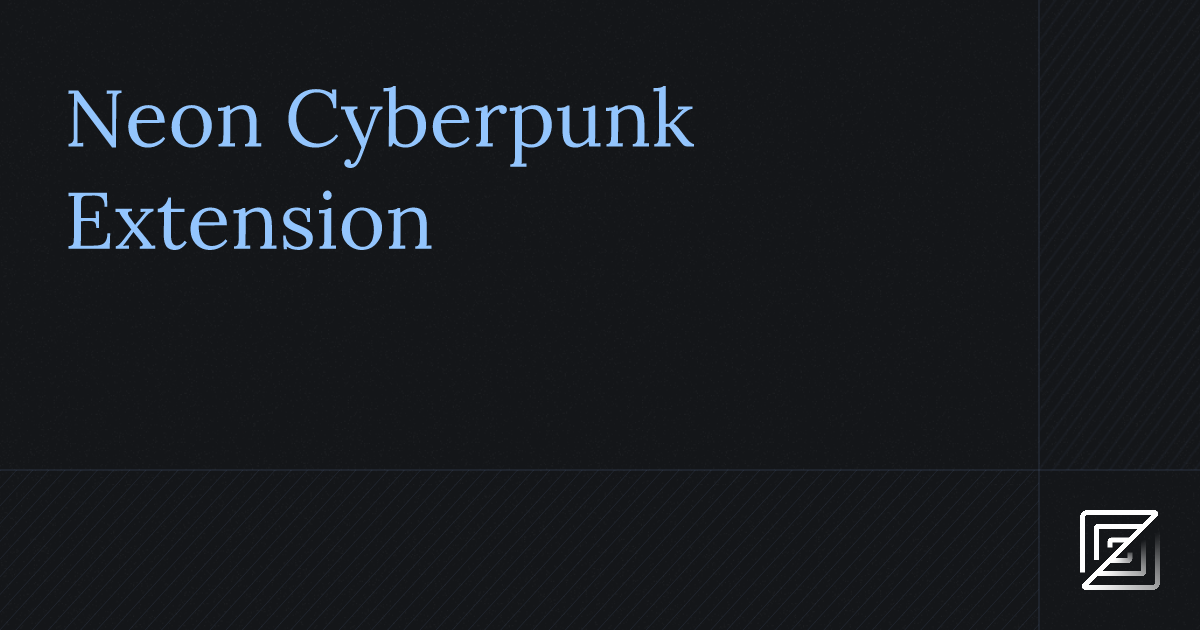 Neon Cyberpunk — Zed Extension