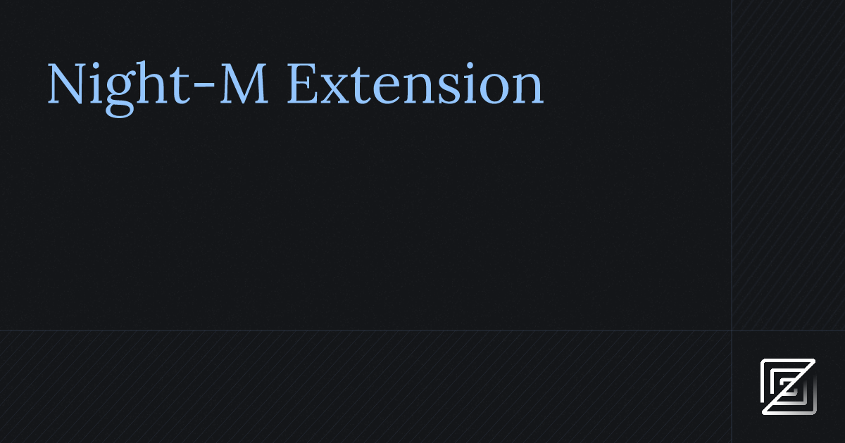 Night-M — Zed Extension