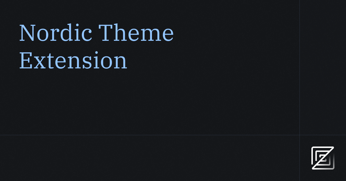 Nordic Theme — Zed Extension