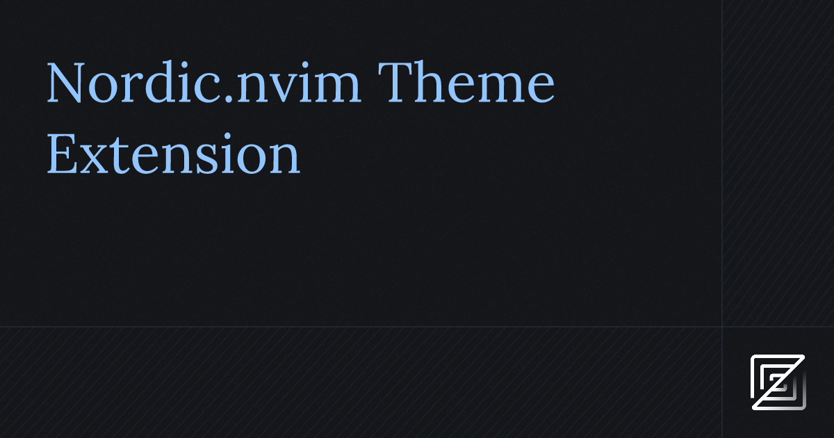 Nordic.nvim Theme — Zed Extension