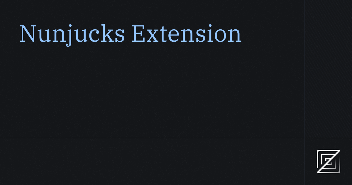 Nunjucks — Zed Extension