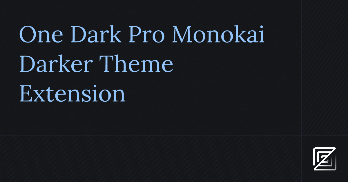 One Dark Pro Monokai Darker Theme — Zed Extension