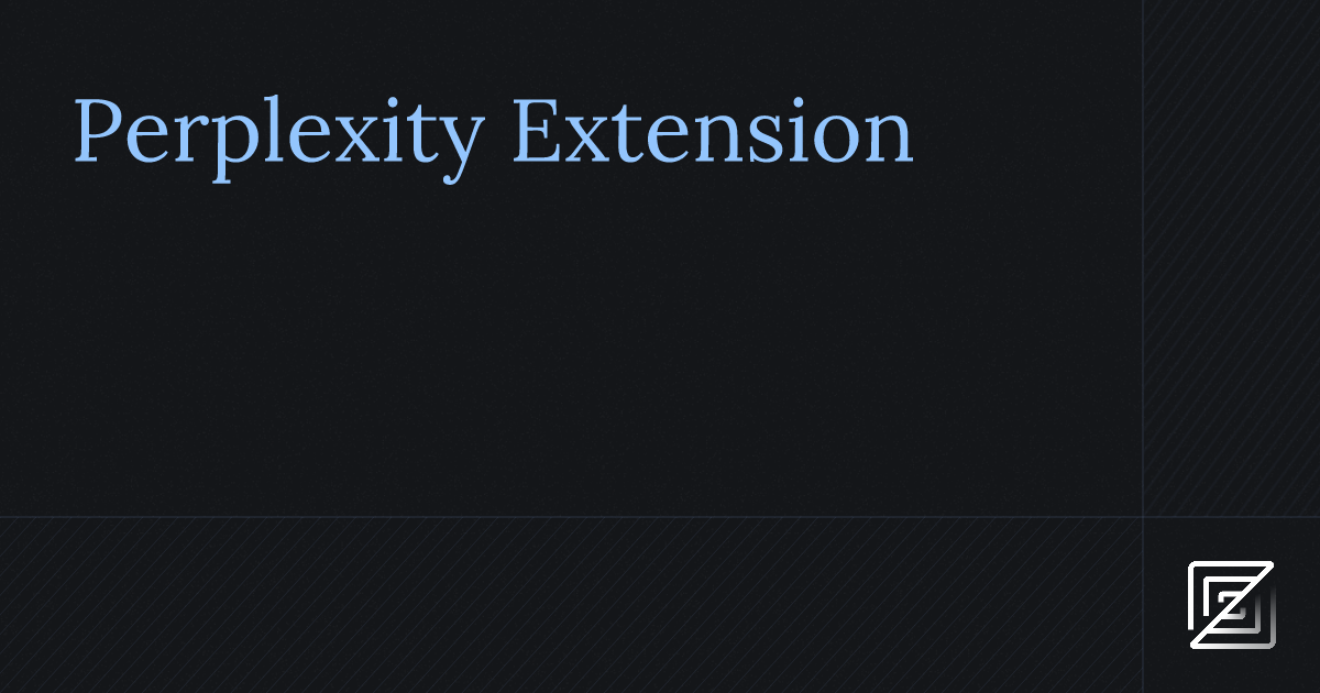 Perplexity — Zed Extension