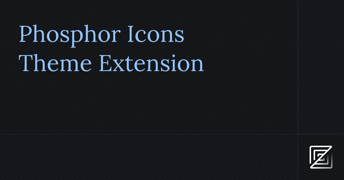 Phosphor Icons Theme — Zed Extension