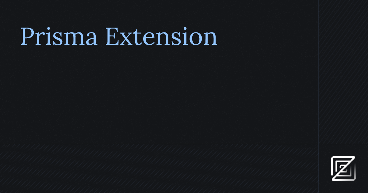 Prisma — Zed Extension