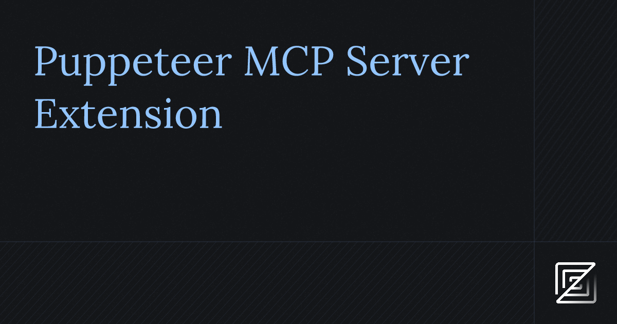 Puppeteer MCP Server — Zed Extension