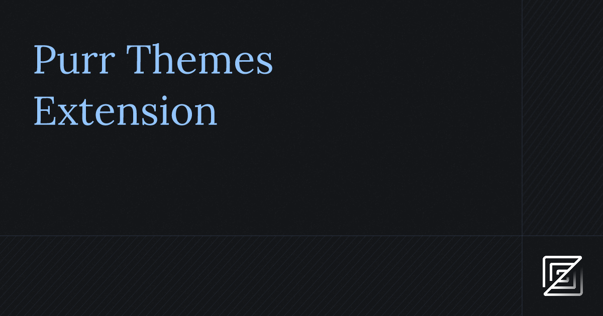 Purr Themes — Zed Extension