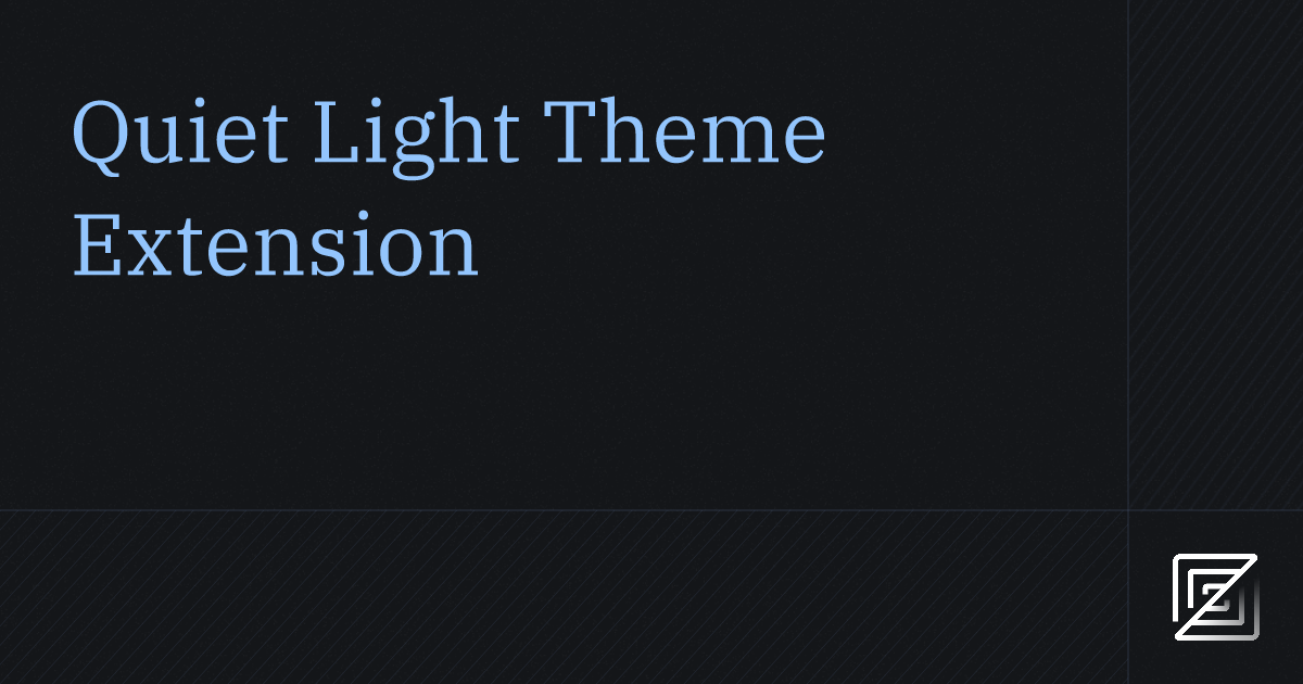 Quiet Light Theme — Zed Extension
