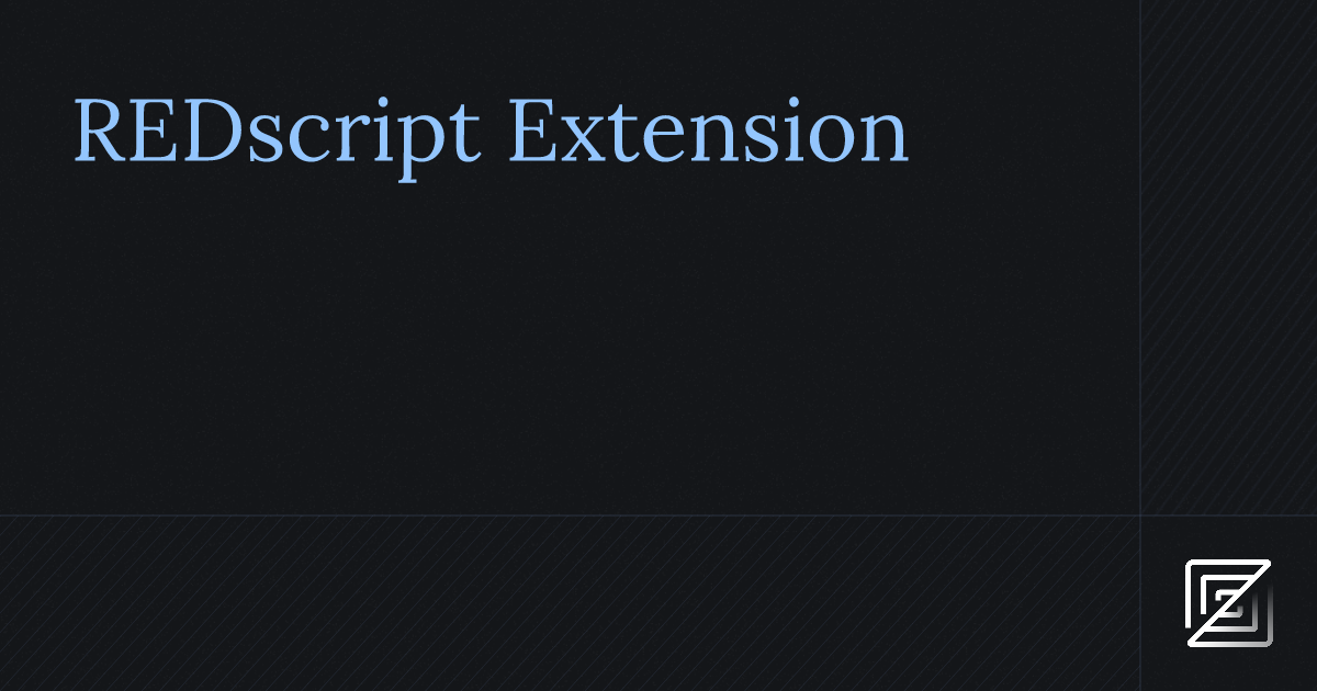 REDscript — Zed Extension
