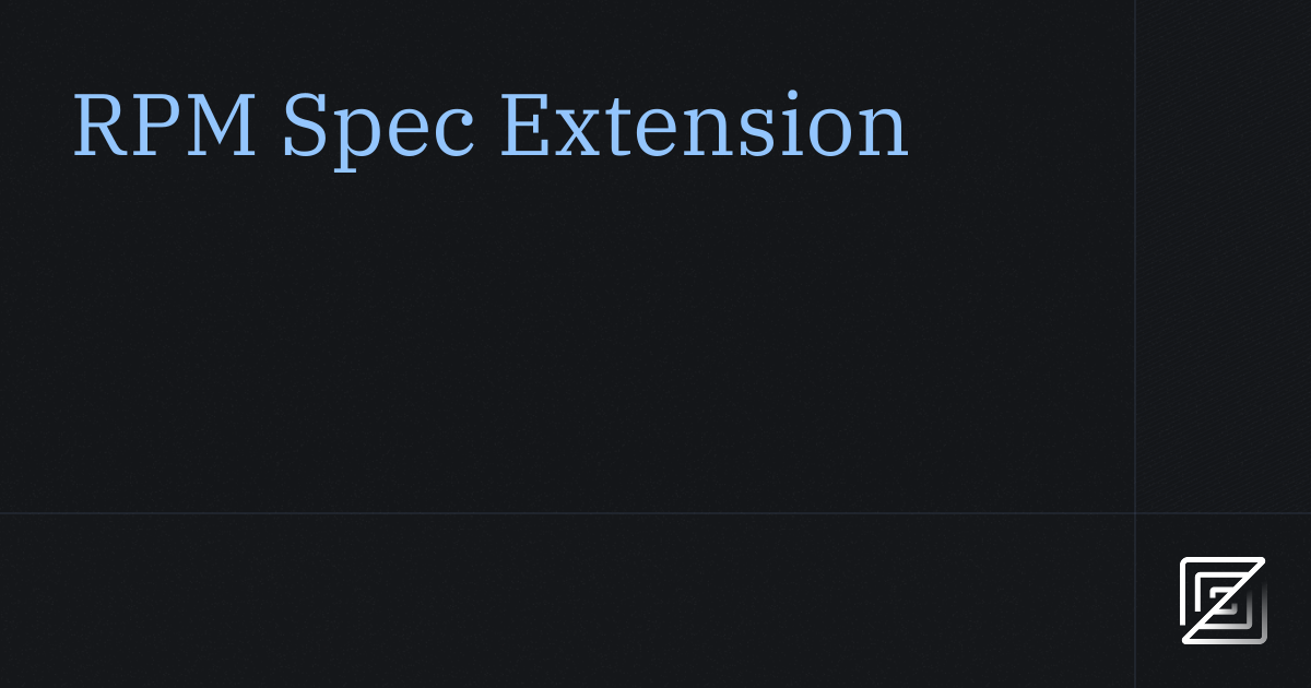 RPM Spec — Zed Extension