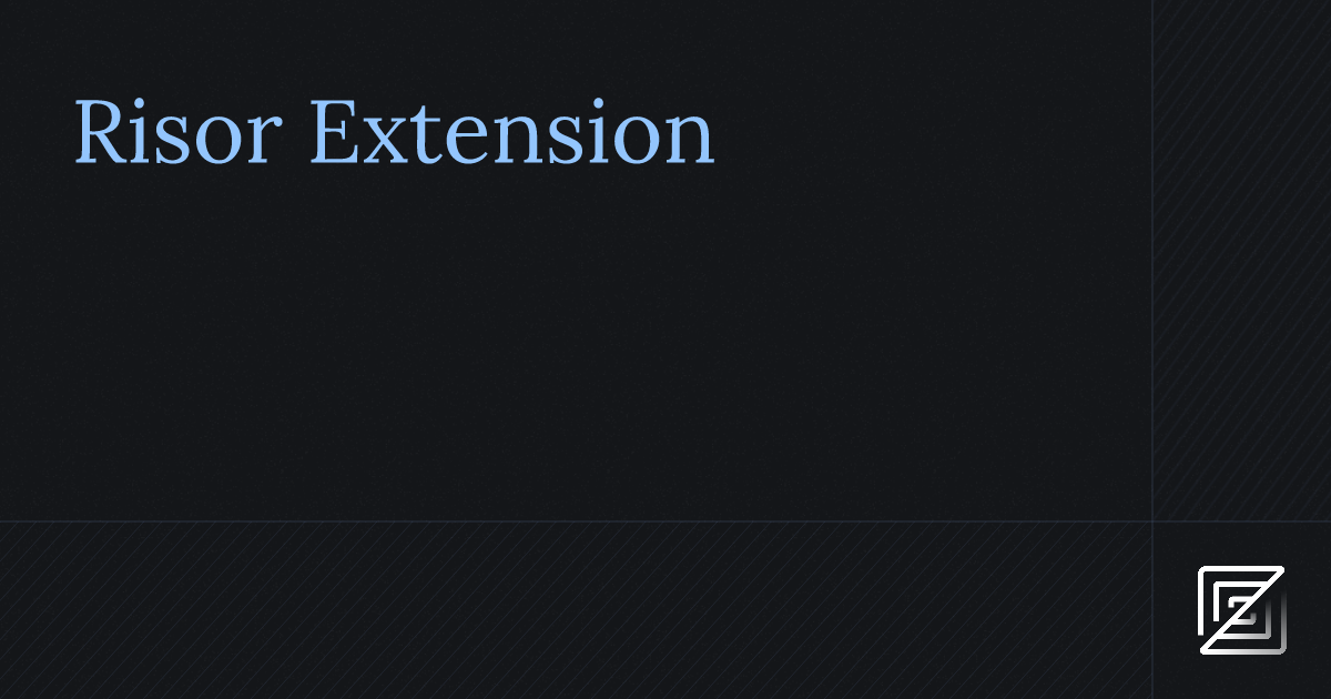 Risor — Zed Extension