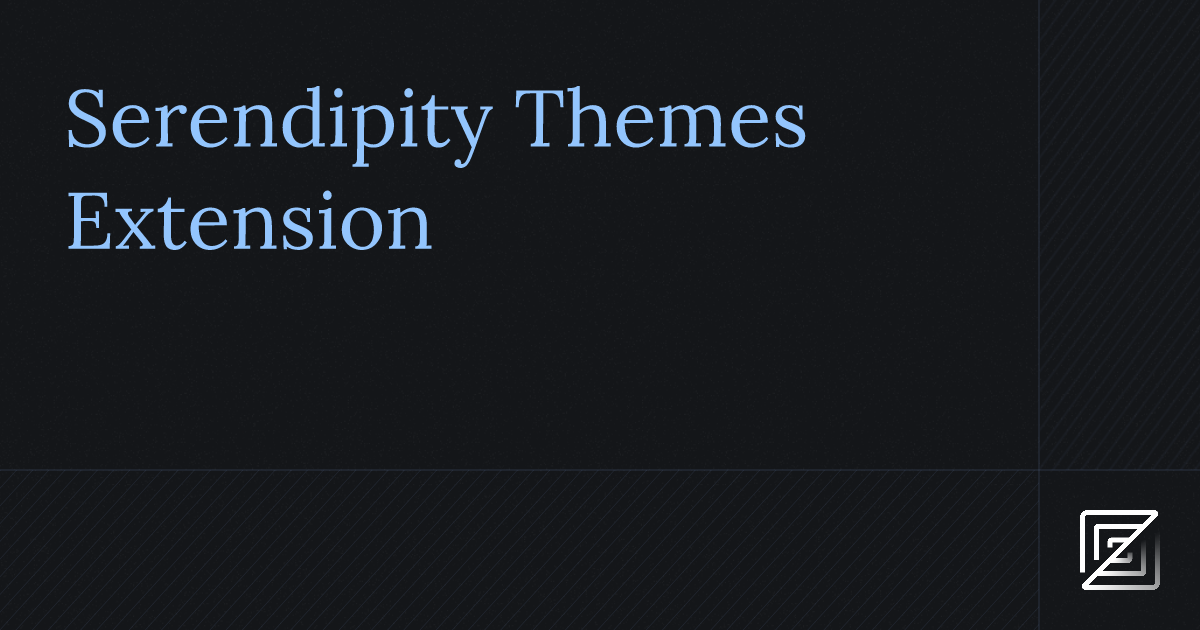 Serendipity Themes — Zed Extension