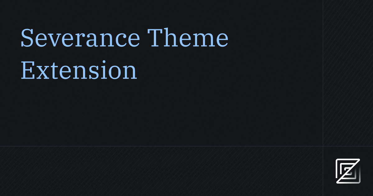 Severance Theme — Zed Extension