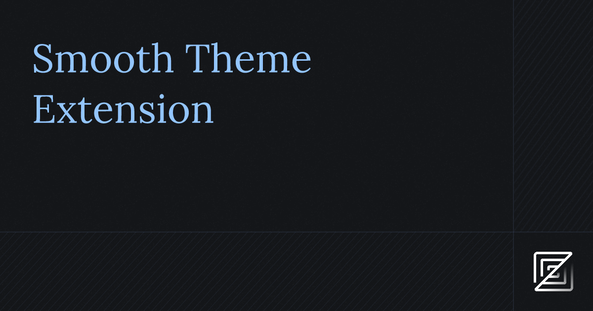 Smooth Theme — Zed Extension